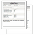 Free Construction Project Quality Plan Submittal Form Template Sample